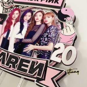 Black Pink Black Pink Cake Topper Black Pink Cake Topper Kpop Party - Etsy