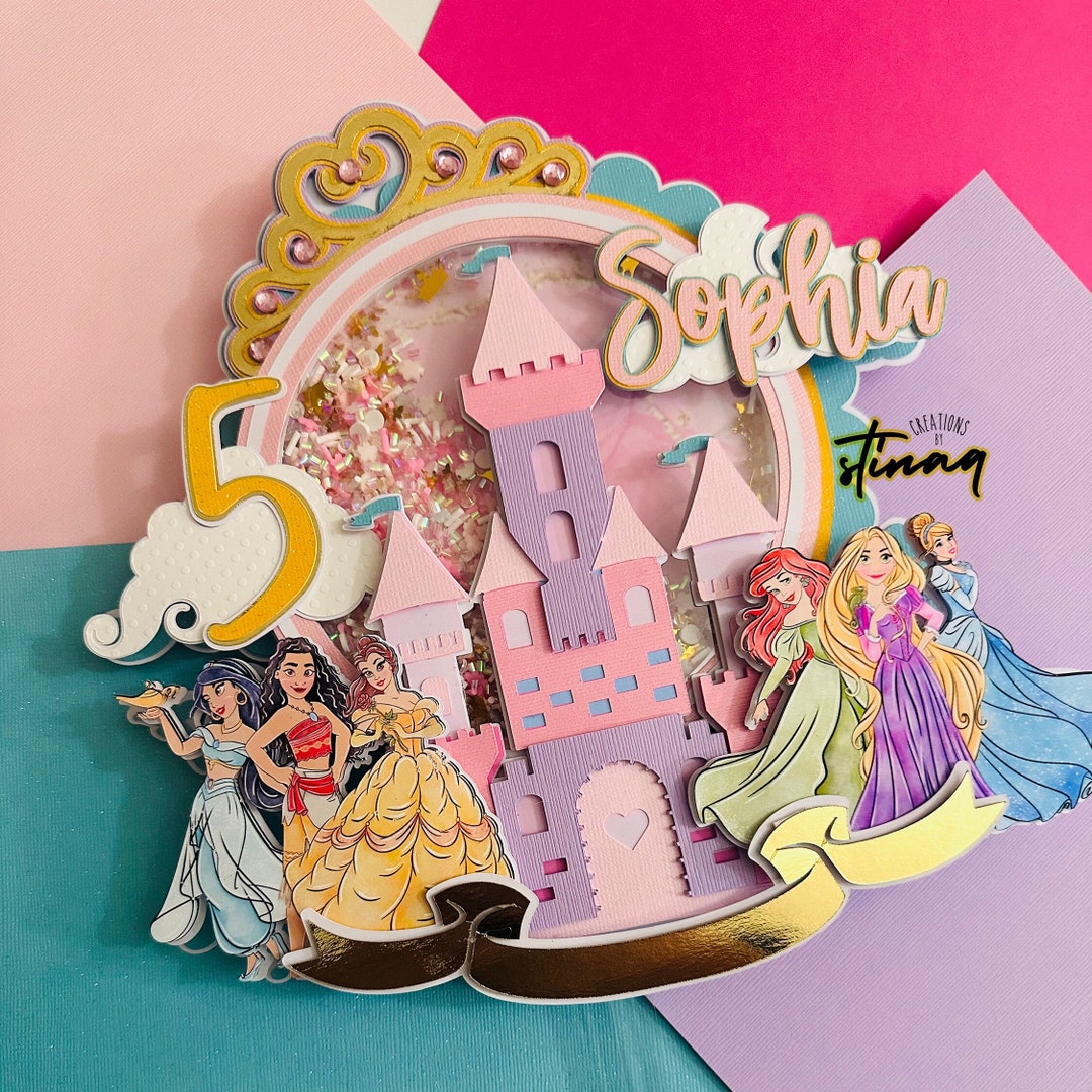 Princess Party Cake Topper Princess Cake Topper - Etsy
