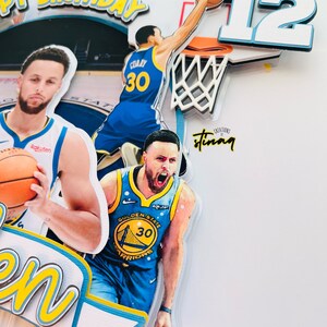 Basketball Cake Topper Golden State Warriors Stephen Curry Cake Topper ...