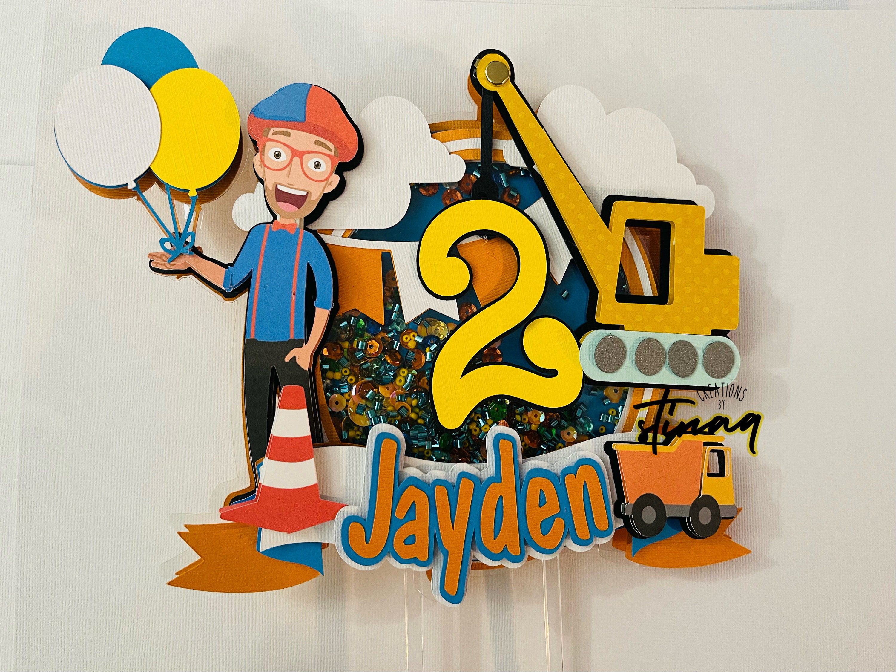 Blippi Inspired Cake Topper | Etsy Canada