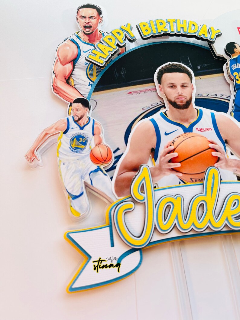 Basketball Cake Topper Golden State Warriors Stephen Curry - Etsy