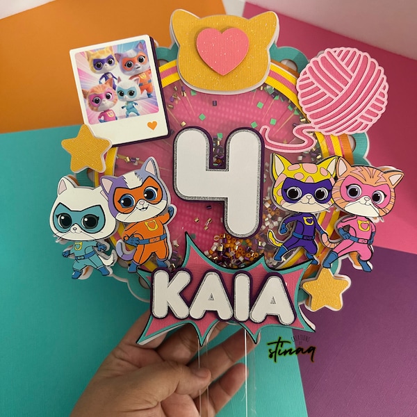 Superkitties Birthday Cake - Etsy