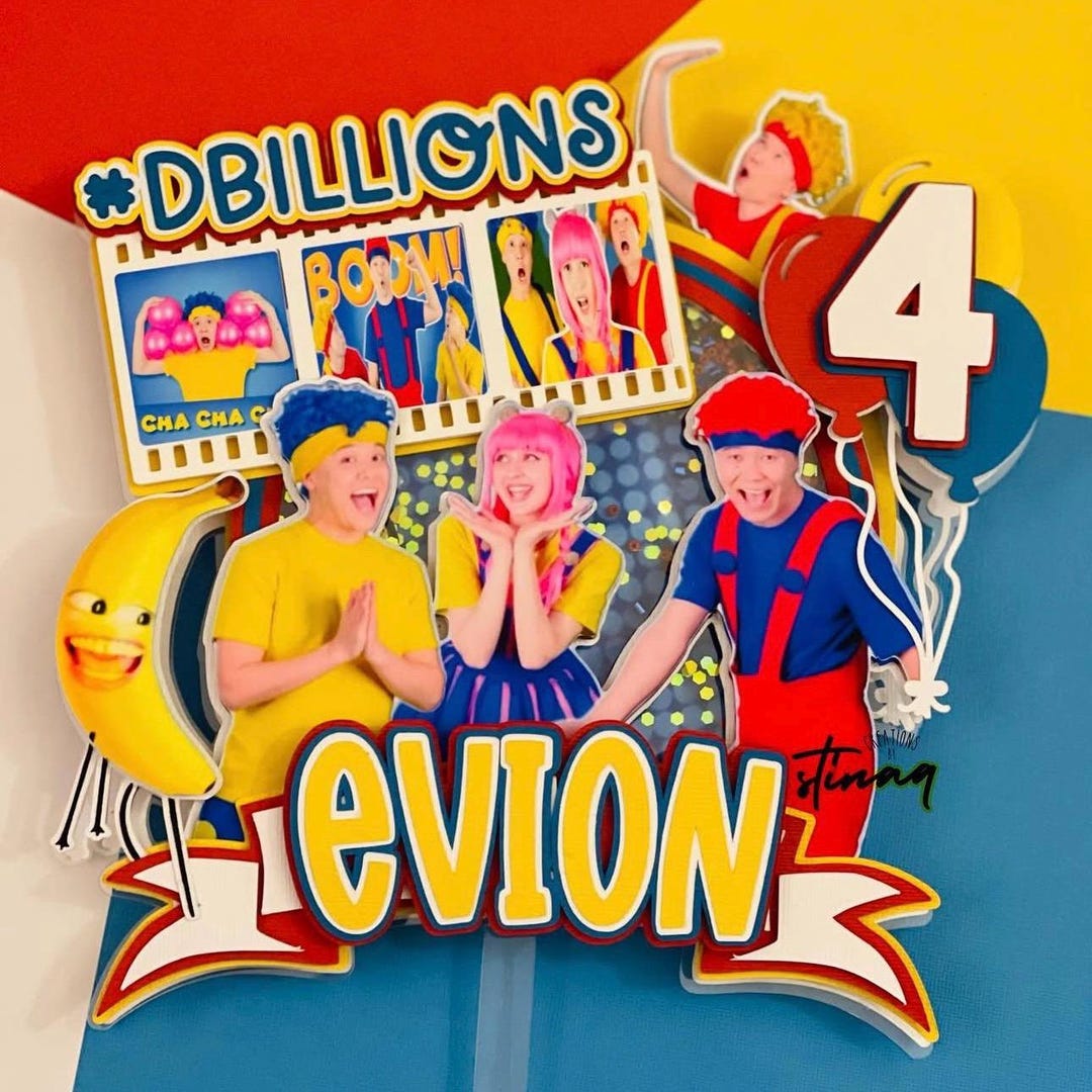 Billions Cake Topper| Db Cake Topper | Chacha | Chicky - Etsy