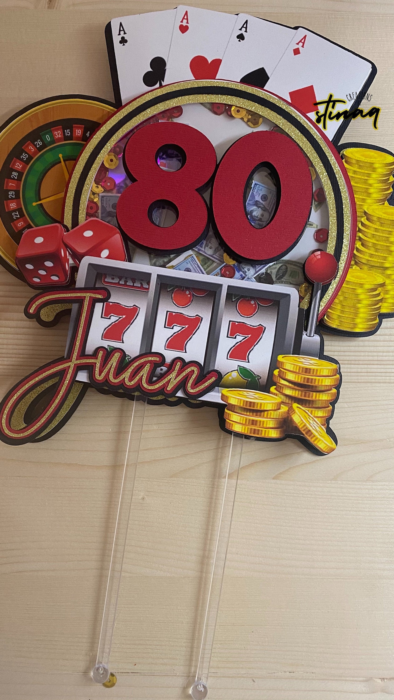 Casino Cake Topper! - Etsy