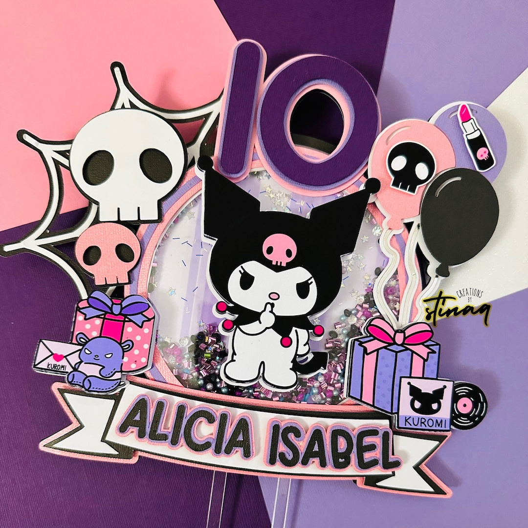 Kromi Cake Topper | Evil Kitty | Dark Kitty | Cute Kitty Cake Topper - Etsy