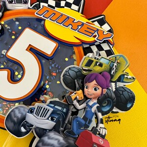 Monster Machines Cake Topper | Blaze Cake Topper - Etsy