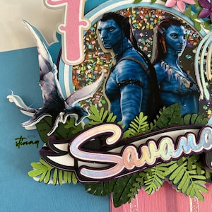 Avatar Inspired Cake Topper - Etsy