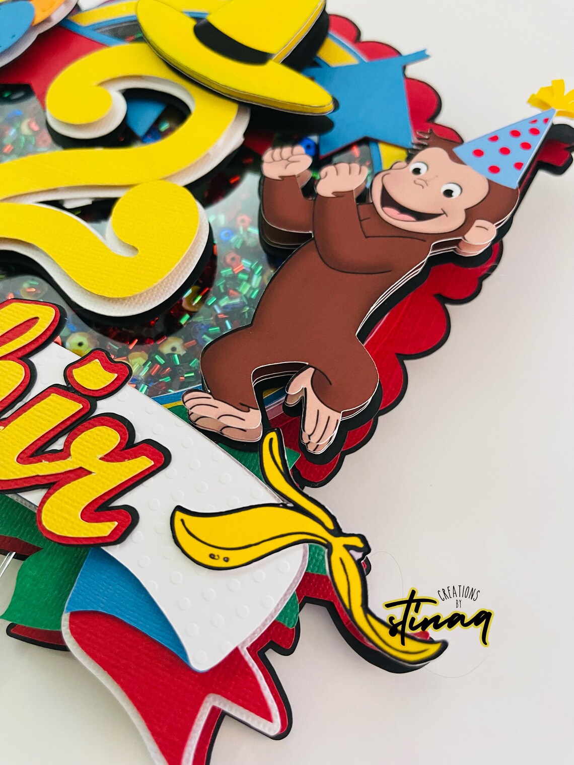 Curious George Cake Topper - Etsy