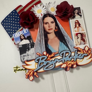 Lana Del Rey Cake Topper Lana Del Rey Mother Lana - Etsy