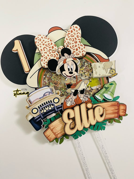 Minnie Mouse Zebra Cake Topper