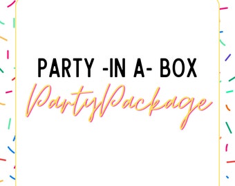Birthday Box | Party in a Box Customised Gift | Social Distance | Card ...