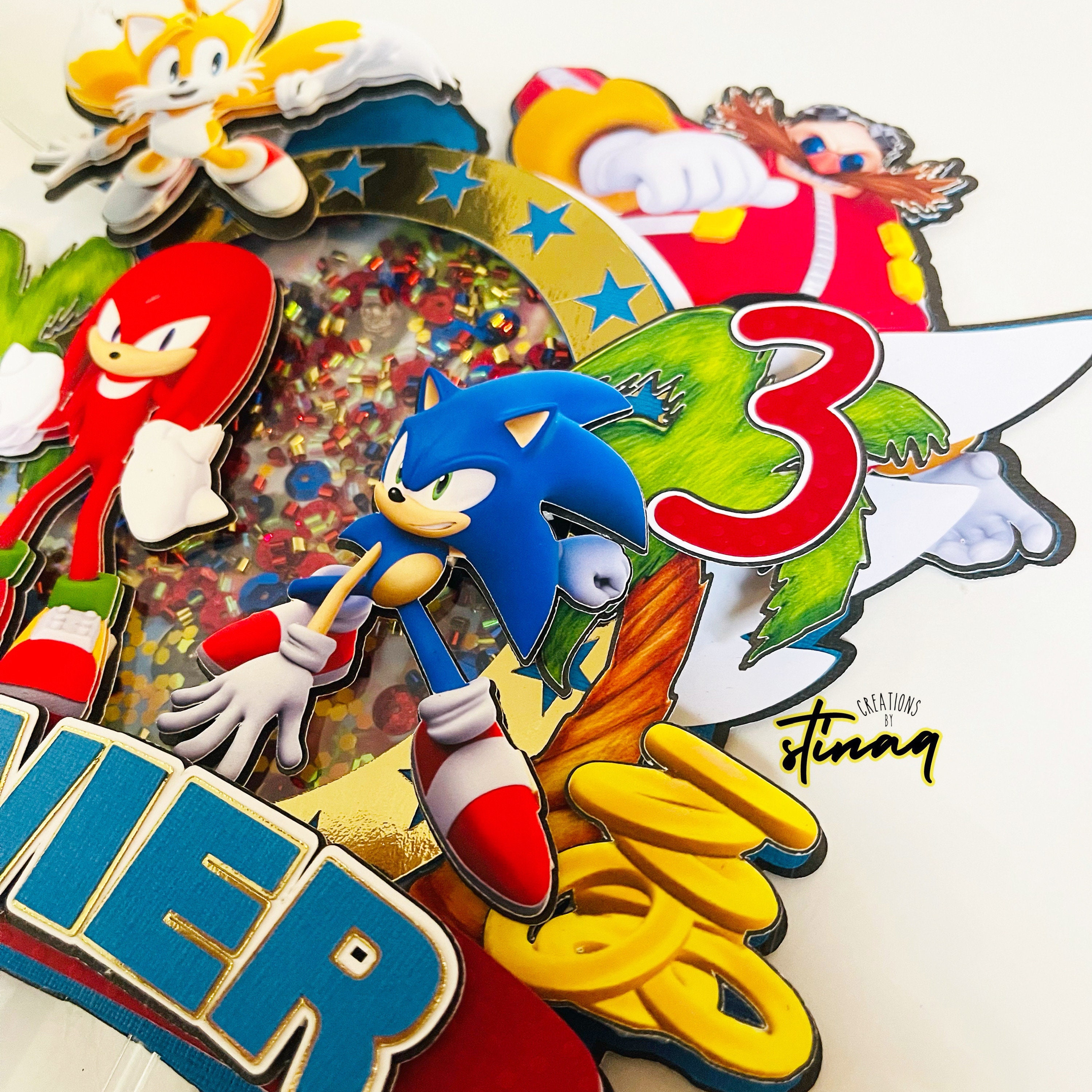 Sonic Cake Topper - Etsy