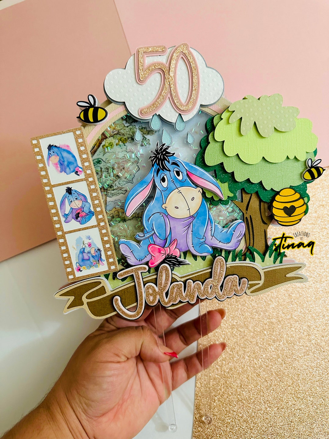 Eeyore Cake Topper L Winnie the Pooh | Eeyore Party - Etsy