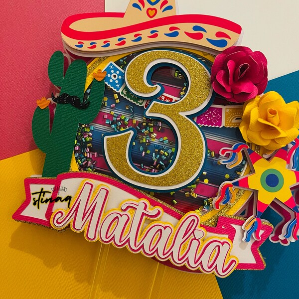 Fiesta Cake Topper - Etsy