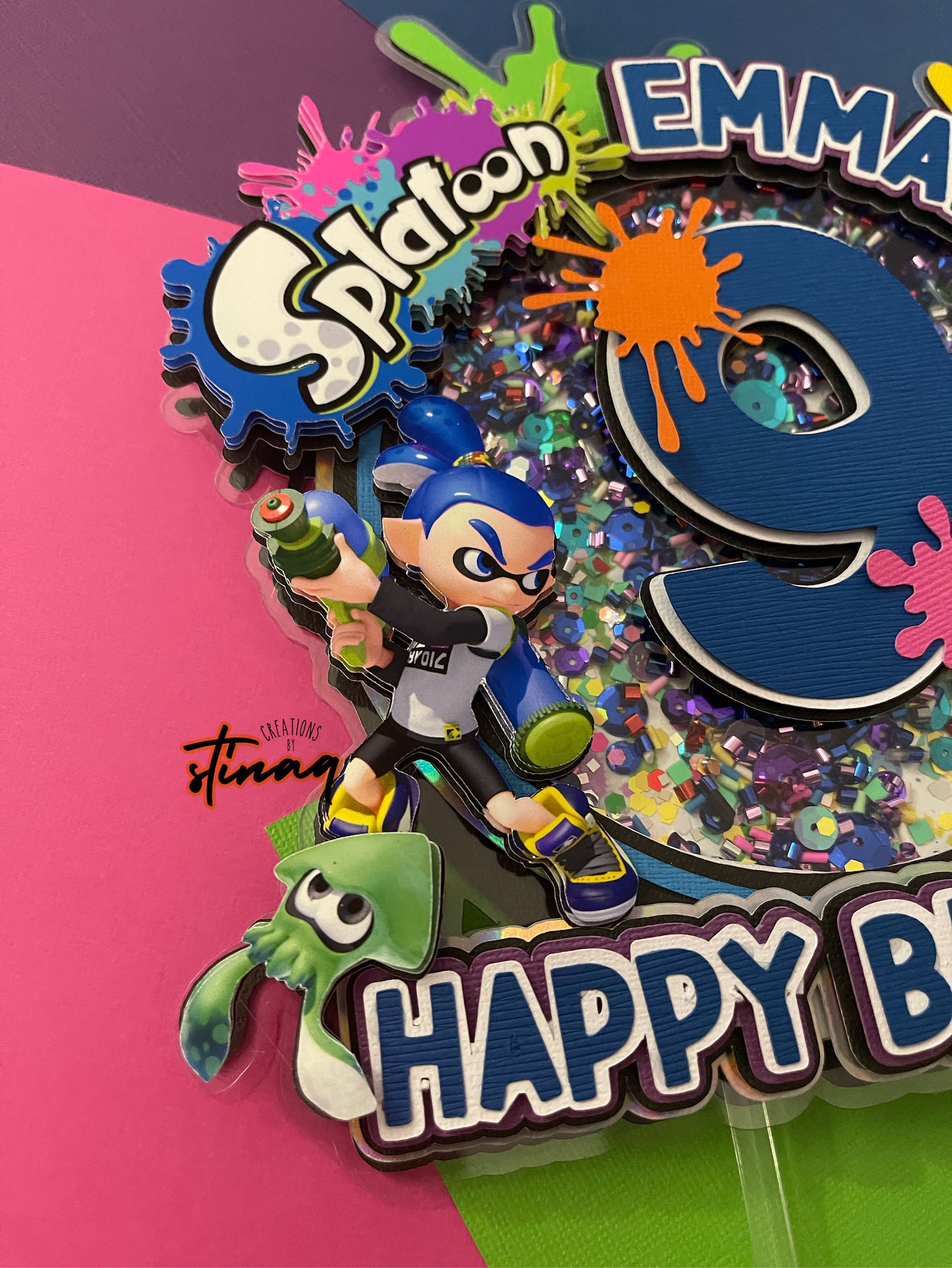 Splatoon Cake Topper - Etsy