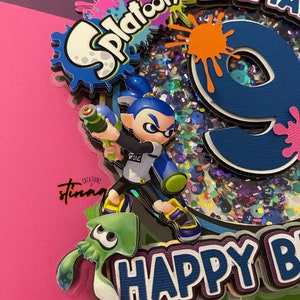 Splatoon Cake Topper - Etsy