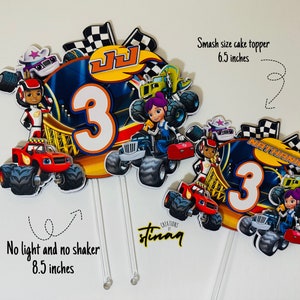 Monster Machines Cake Topper | Blaze Cake Topper - Etsy