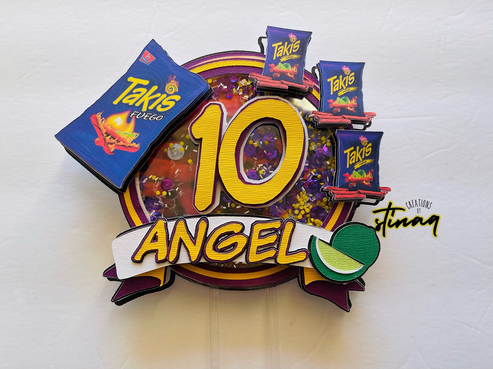 Takis Inspired Cake Topper | Etsy