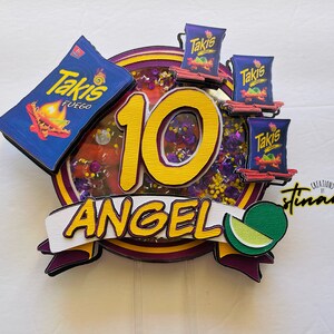 Takis Inspired Cake Topper - Etsy
