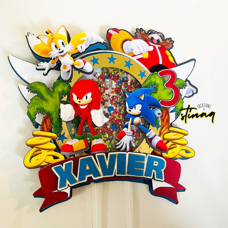 Sonic Cake Topper - Etsy