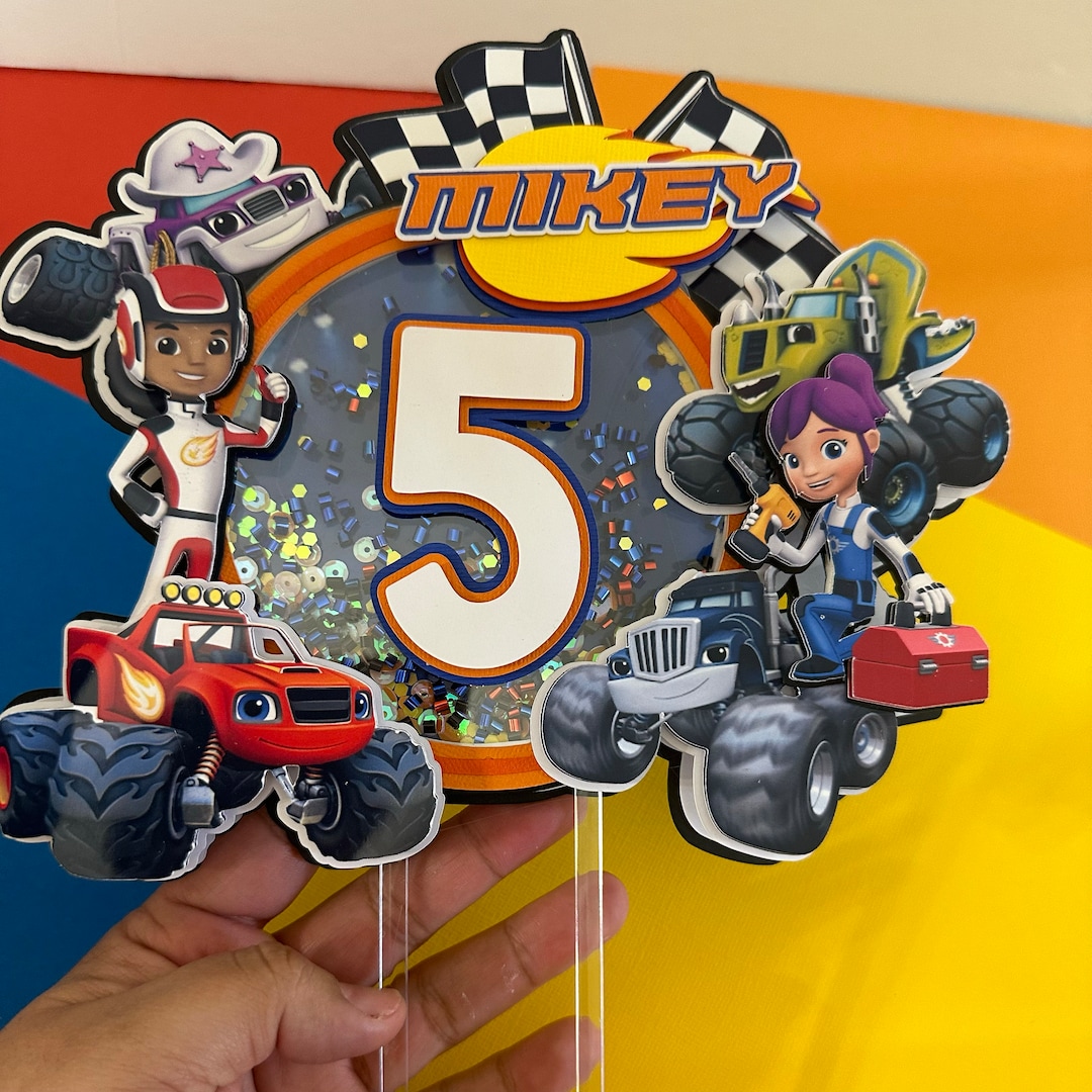 Monster Machines Cake Topper | Blaze Cake Topper - Etsy