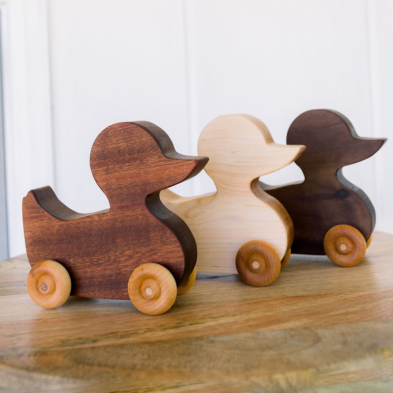 Wooden Duck Toy - Etsy