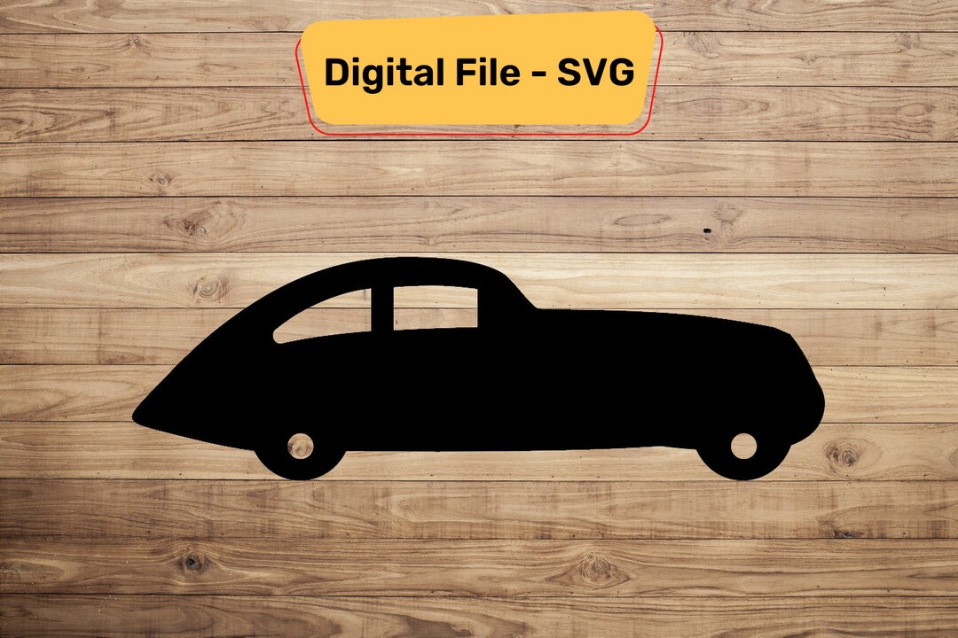 Digital SVG File for Vintage Car - Etsy