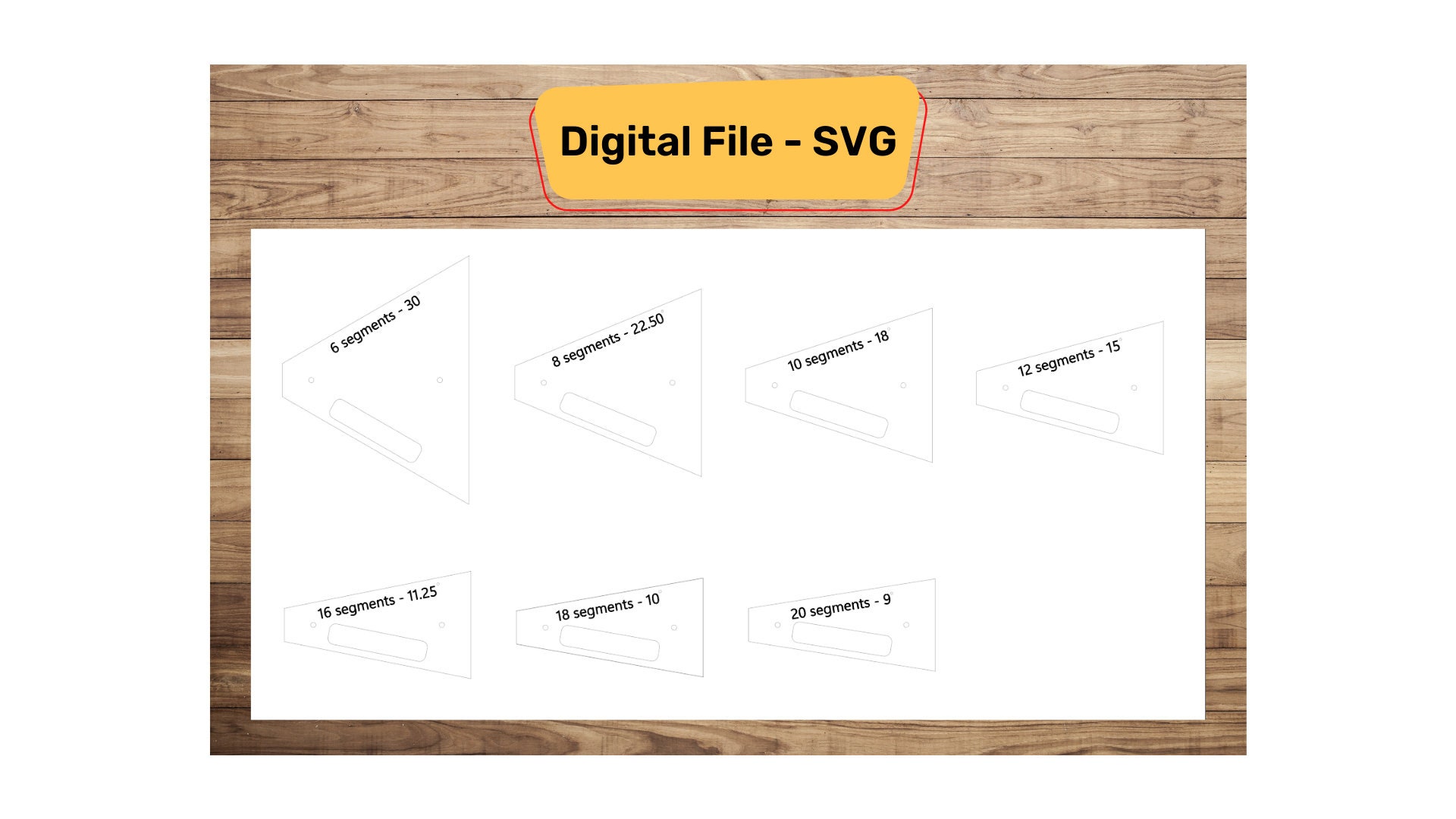 Wedgie Sled SVG: Angled Wedges Template (digital File) - Etsy