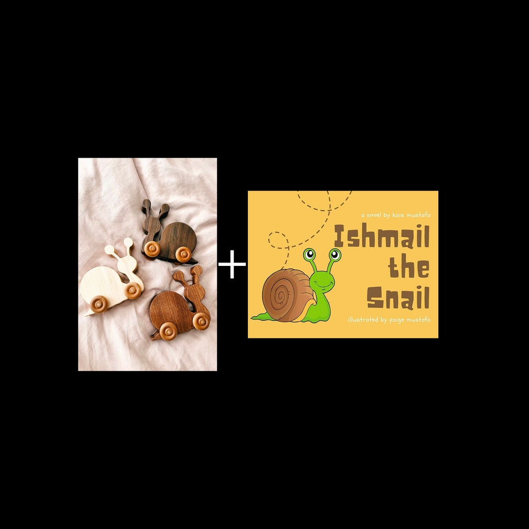 Wooden Snail Toy | Ishmail the Snail + Book | Personalization Available ...