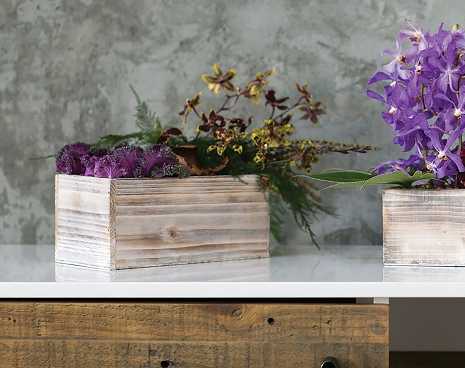 7 Sizes Wood Planter White Planter Box Wedding Centerpiece - Etsy