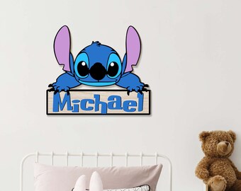 Stitch and Lilo Door Sign - Etsy
