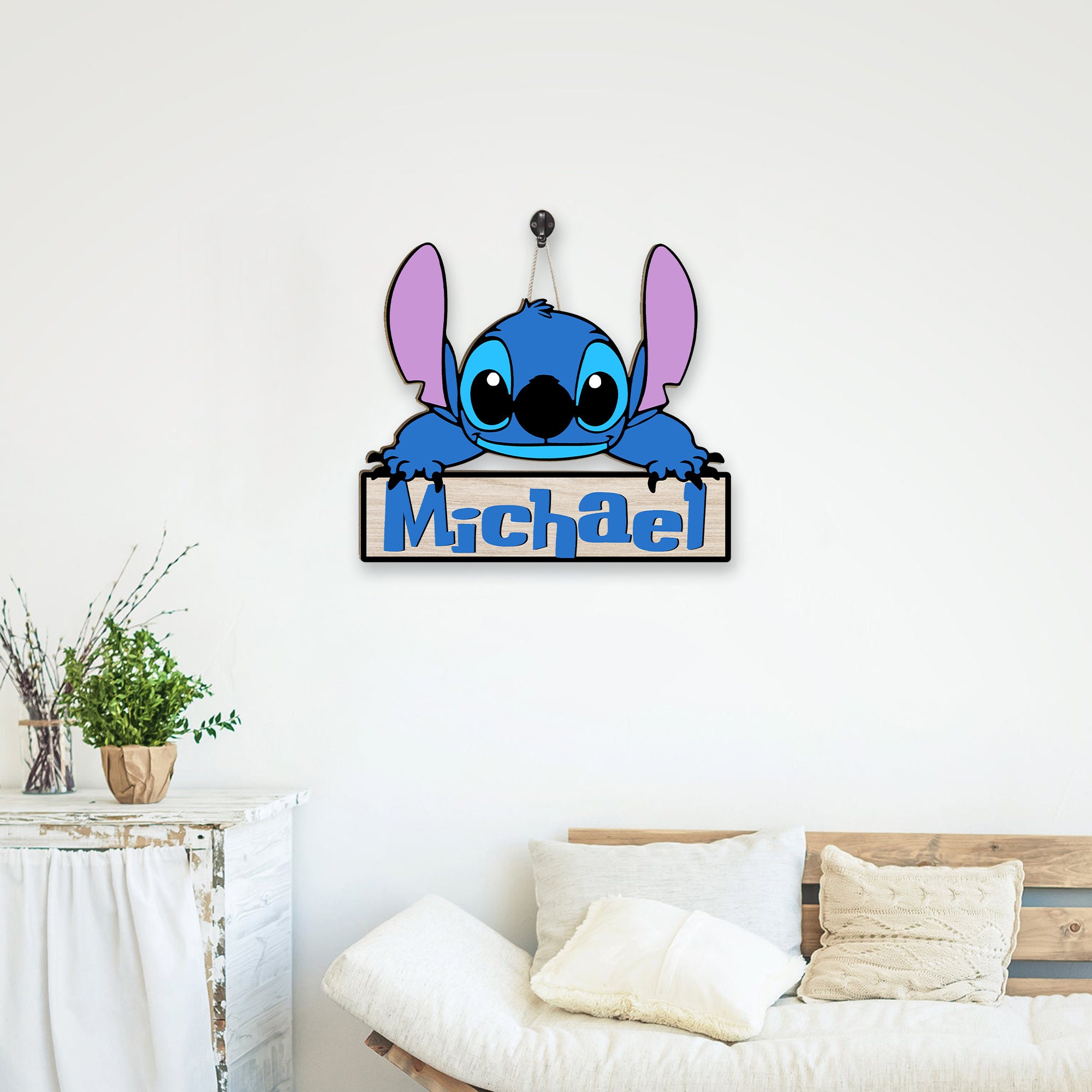 Disney Stitch Sign Lilo and Stitch Wall Decor Ohana Sign - Etsy