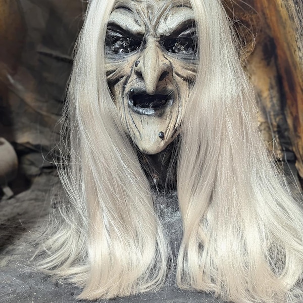 Witch Face Mask - Etsy