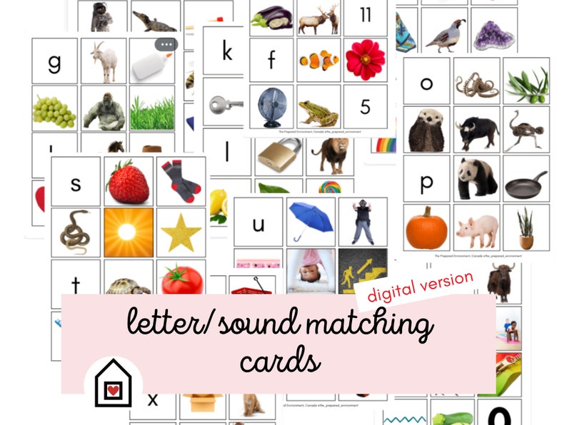 Montessori Sound Letter Matching Cards - Etsy
