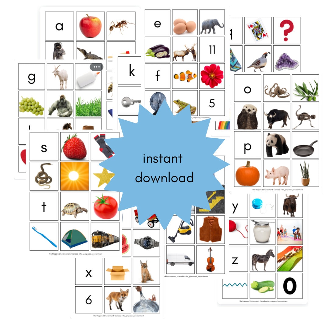 Montessori Sound Letter Matching Cards - Etsy