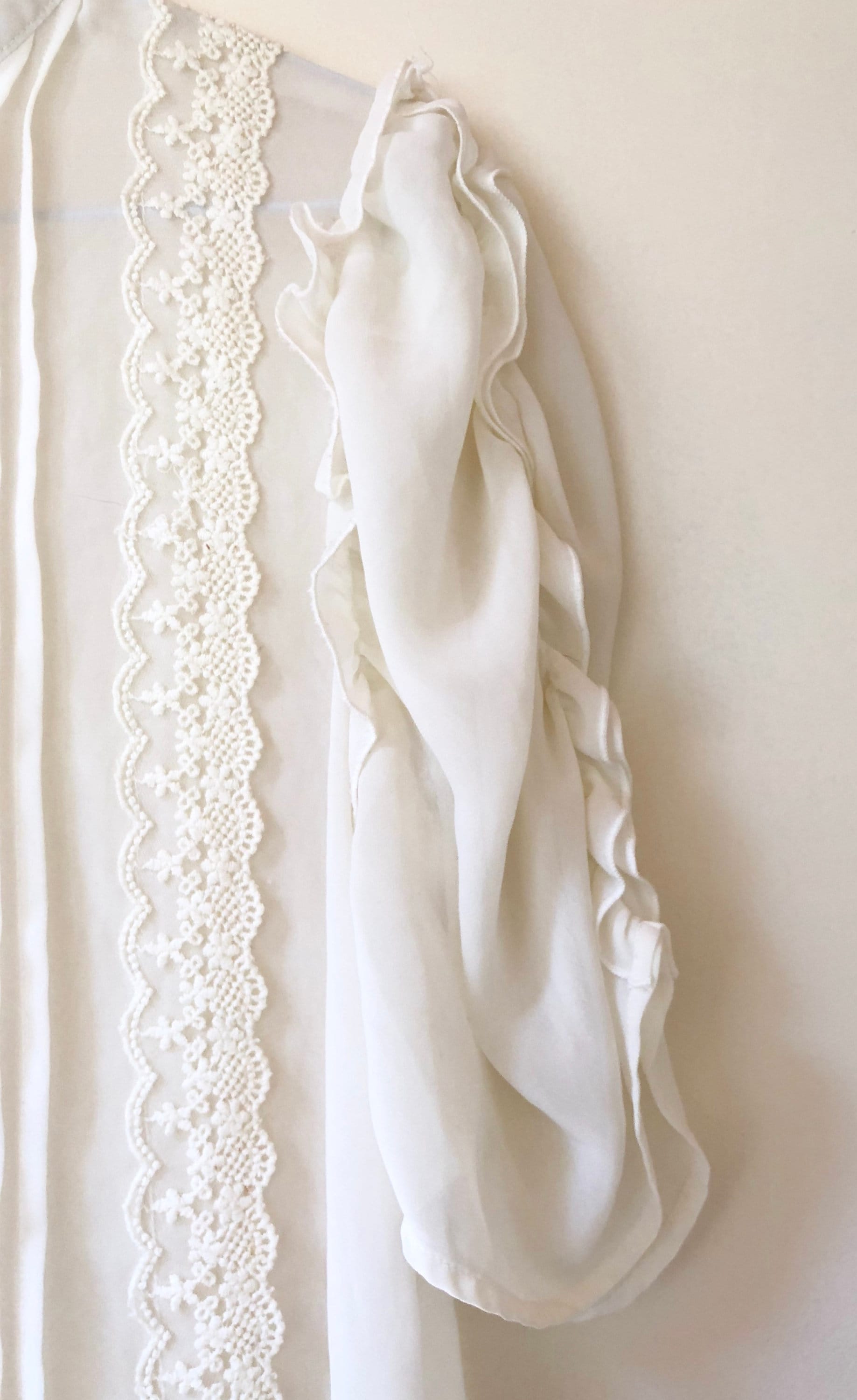 Cream Lace Detail Short Sleeve Blouse - Etsy