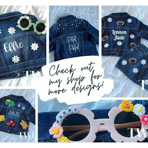 Dinosaur Custom Jacket Denim/jean for Baby Boy or Baby Girl Dinosaur ...