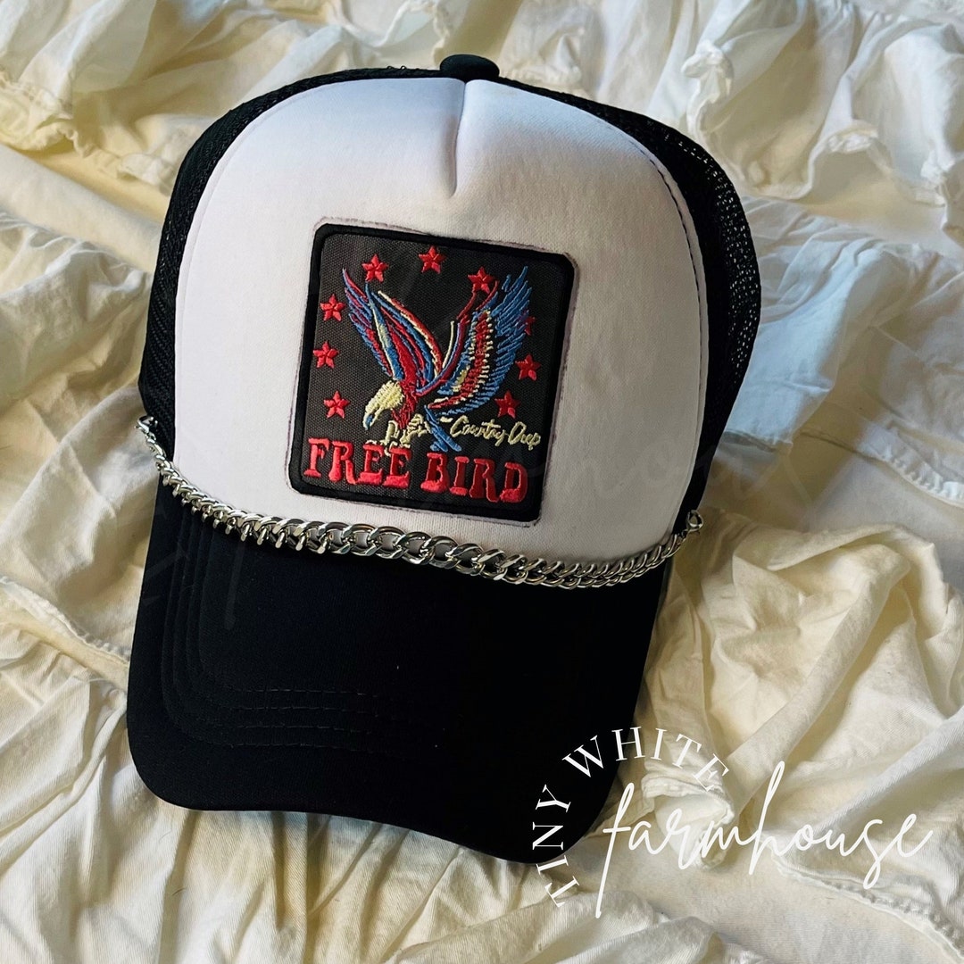 Freebird Patch Foam Trucker Hat, Retro Trucker Hat for Women, Cowgirl Trucker Hat, Trendy Patch ...