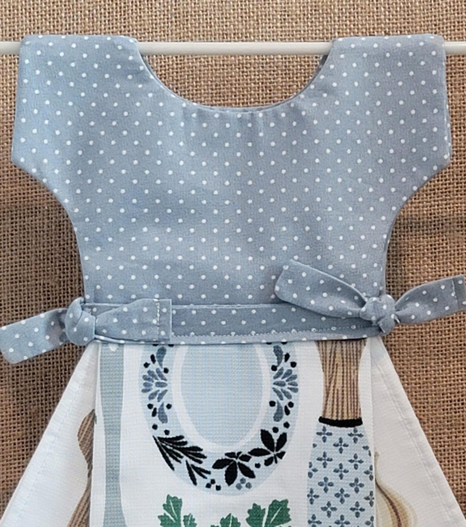 Dish Towel Dress - Blue Kitchen - Etsy