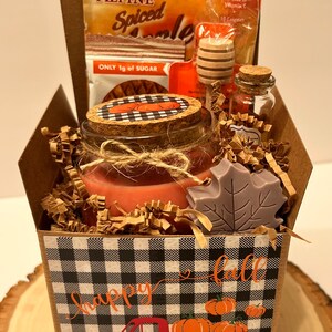 Happy Fall Gift Box,autumn Gift, 6oz Soy Candle, Fall Season Gift ...