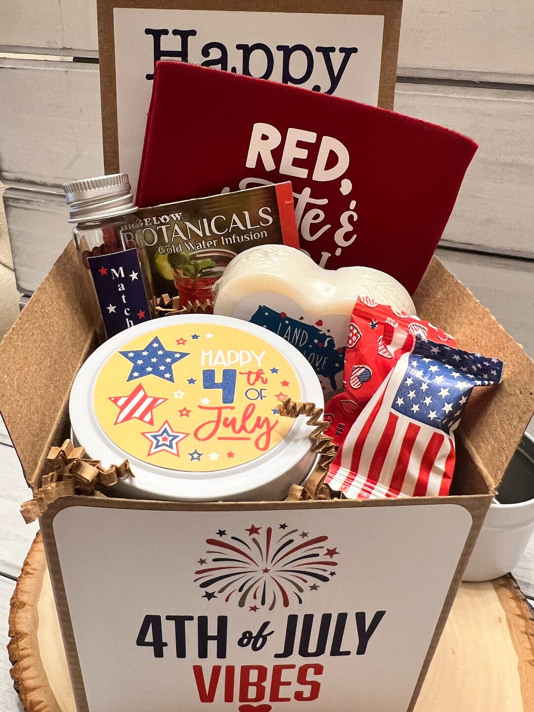 4th of July Gift Box, Patriotic Gift,happy 4th of July Set,personalized ...