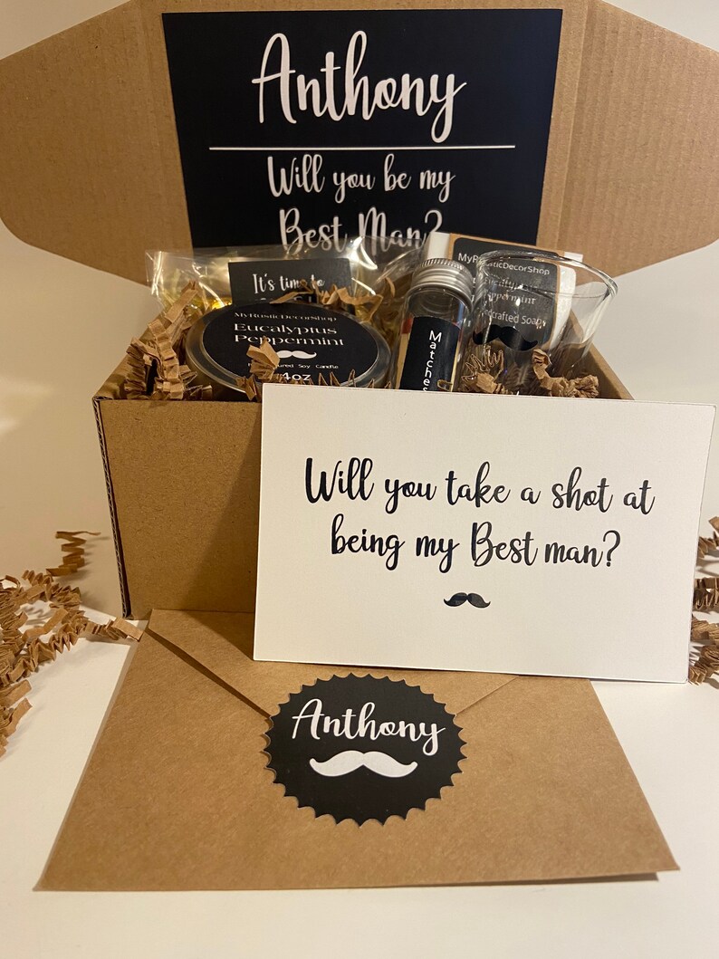 Best Man Proposal Box Groomsman Proposal Giftpersonalized - Etsy