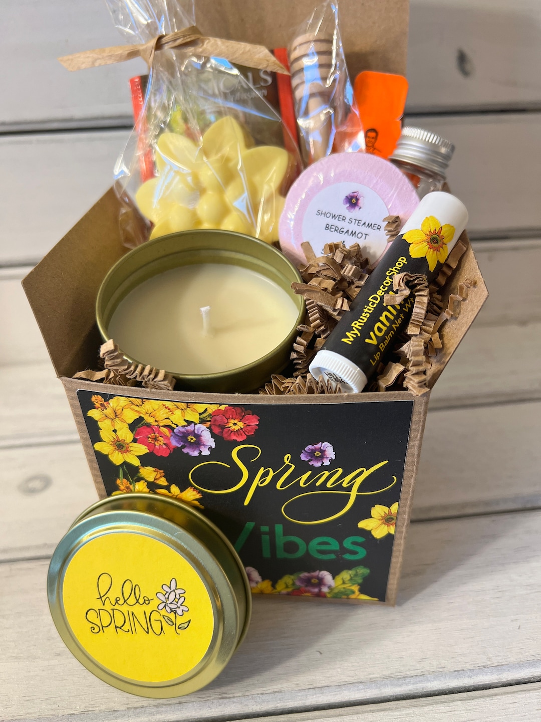 SPRING Vibes Set,spring Care Package, Spring Gift Box,sunshine Gift Box ...