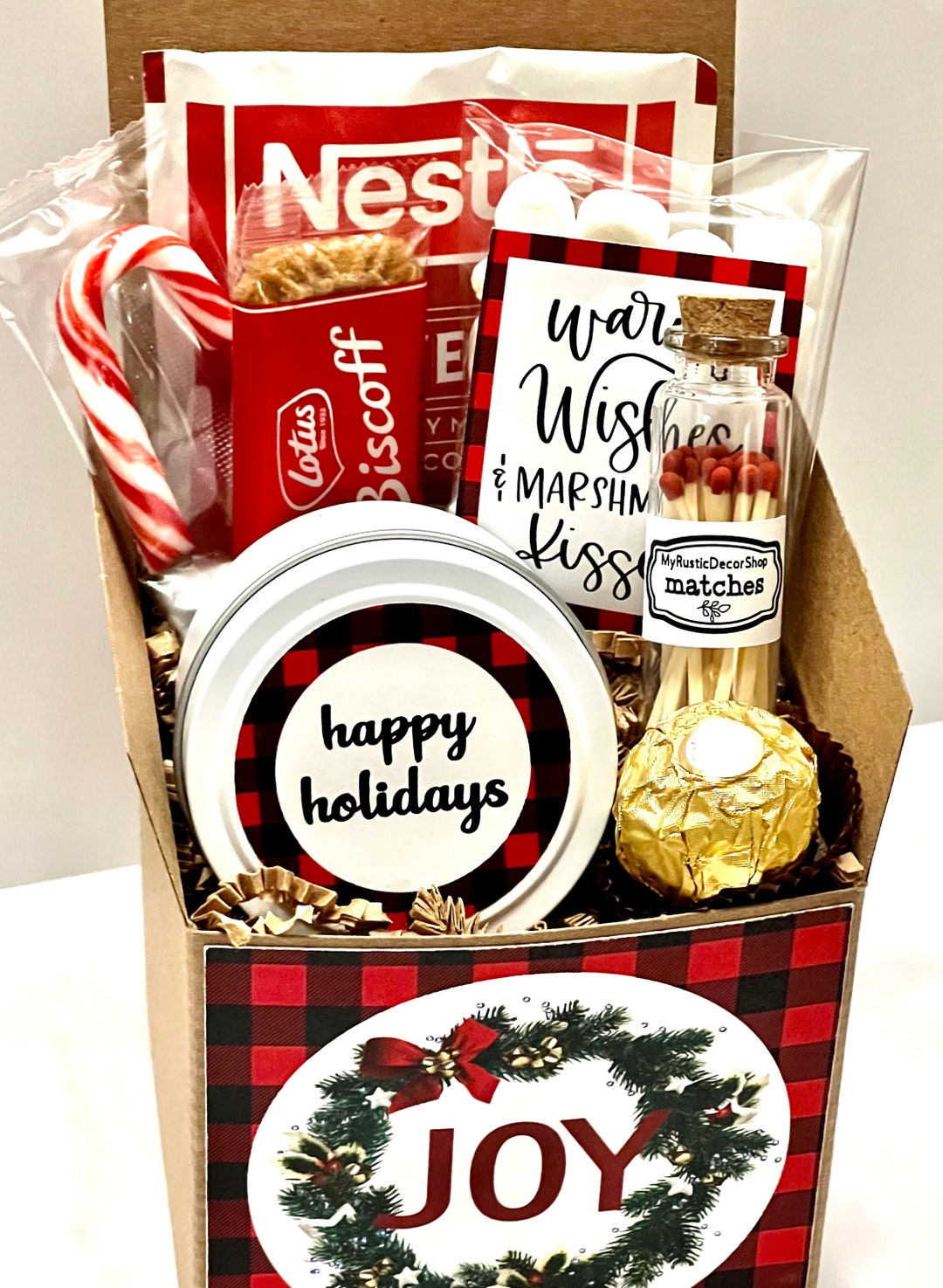 JOY Gift Set,love Gift Set,,holidays Gift Box,christmas Gift,4oz Soy ...