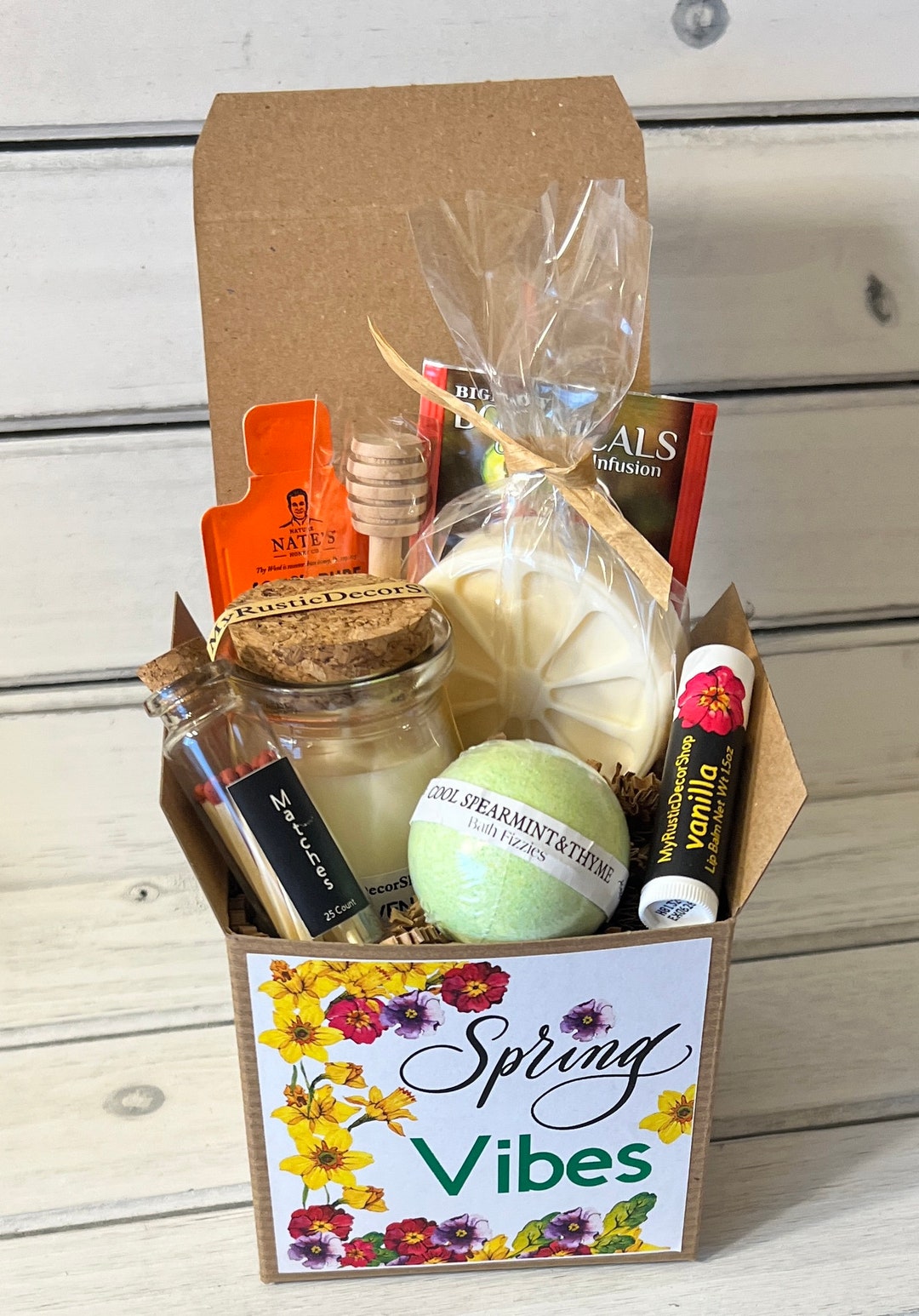 SPRING Vibes Set,spring Care Package, Spring Gift Box,sunshine Gift Box ...