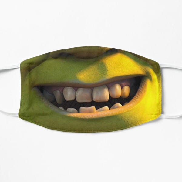 Shrek Face Mask - Etsy