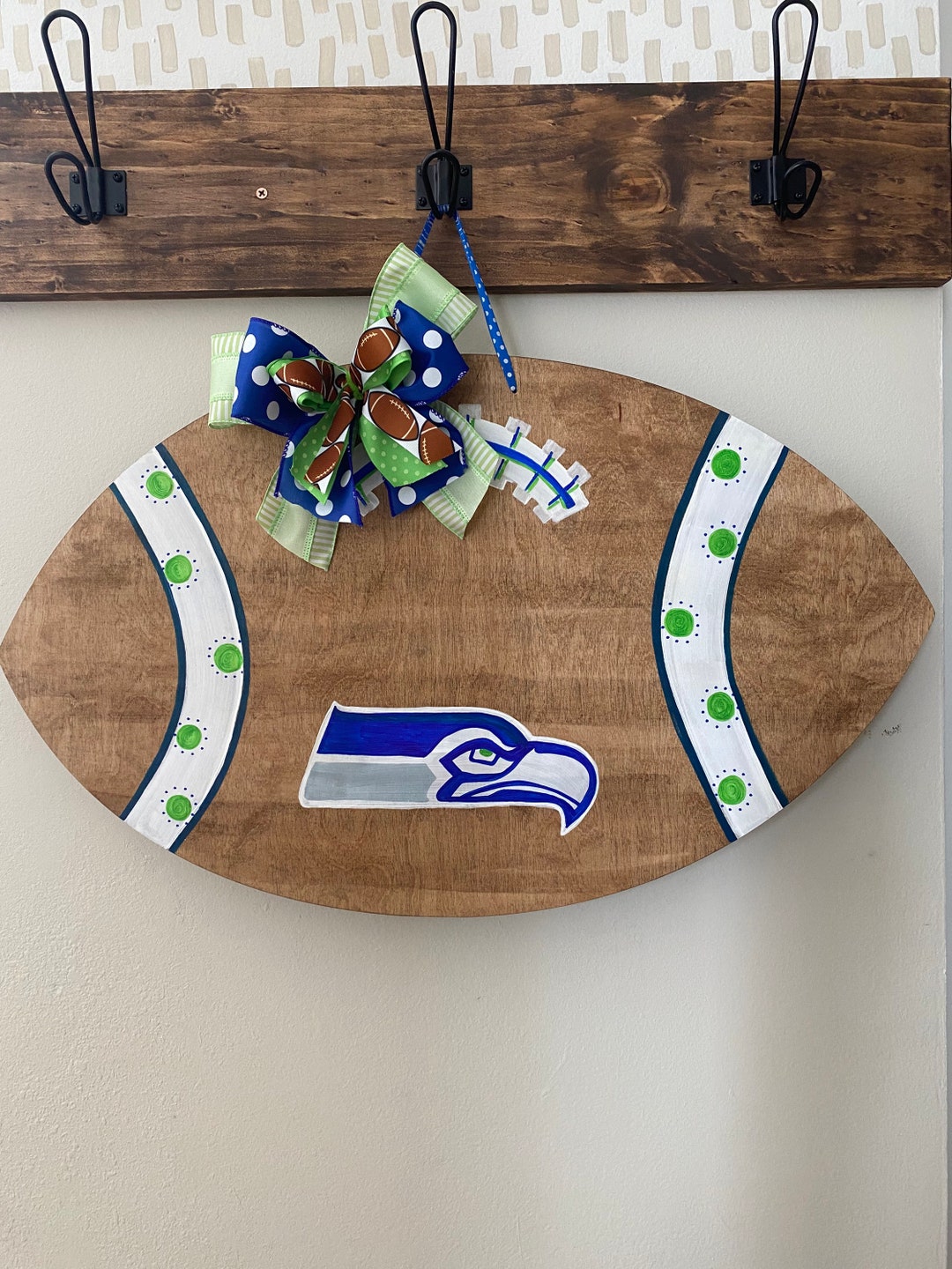 Seahawks Door Hanger, Seahawks Door Decor, Seattle Seahawks Wall Decor ...