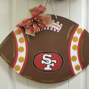 49ers Door Hanger, 49ers Football Door Hanger, San Fransisco 49ers ...