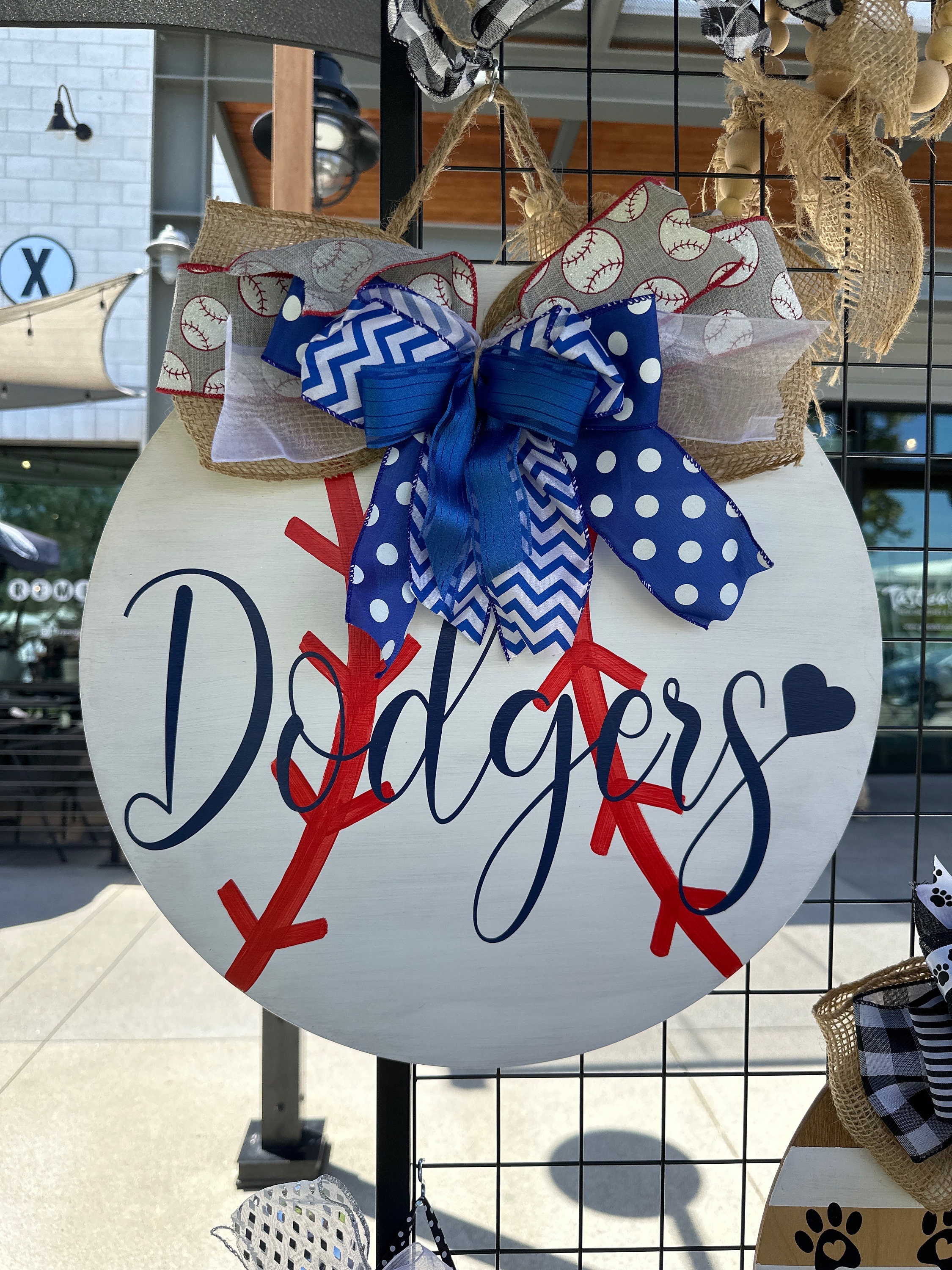 Dodgers Door Hanger, Dodgers Baseball Door Hanger, Dodgers - Etsy
