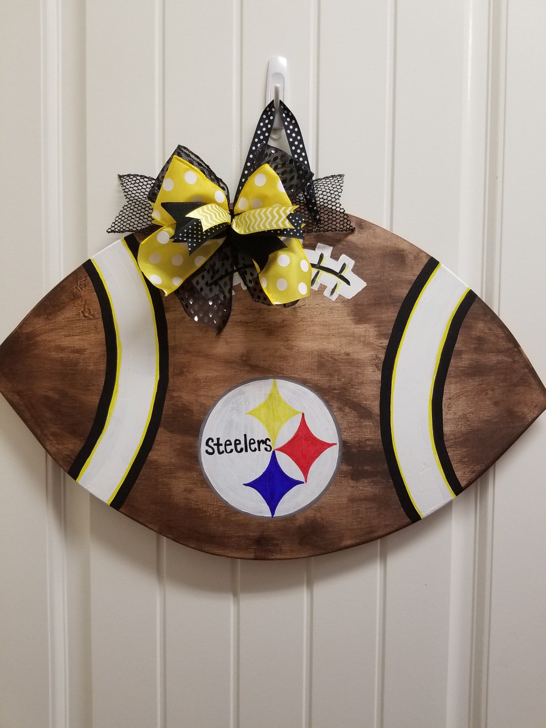 Steelers Door Hanger, Pittsburgh Steelers Football Door Hanger ...